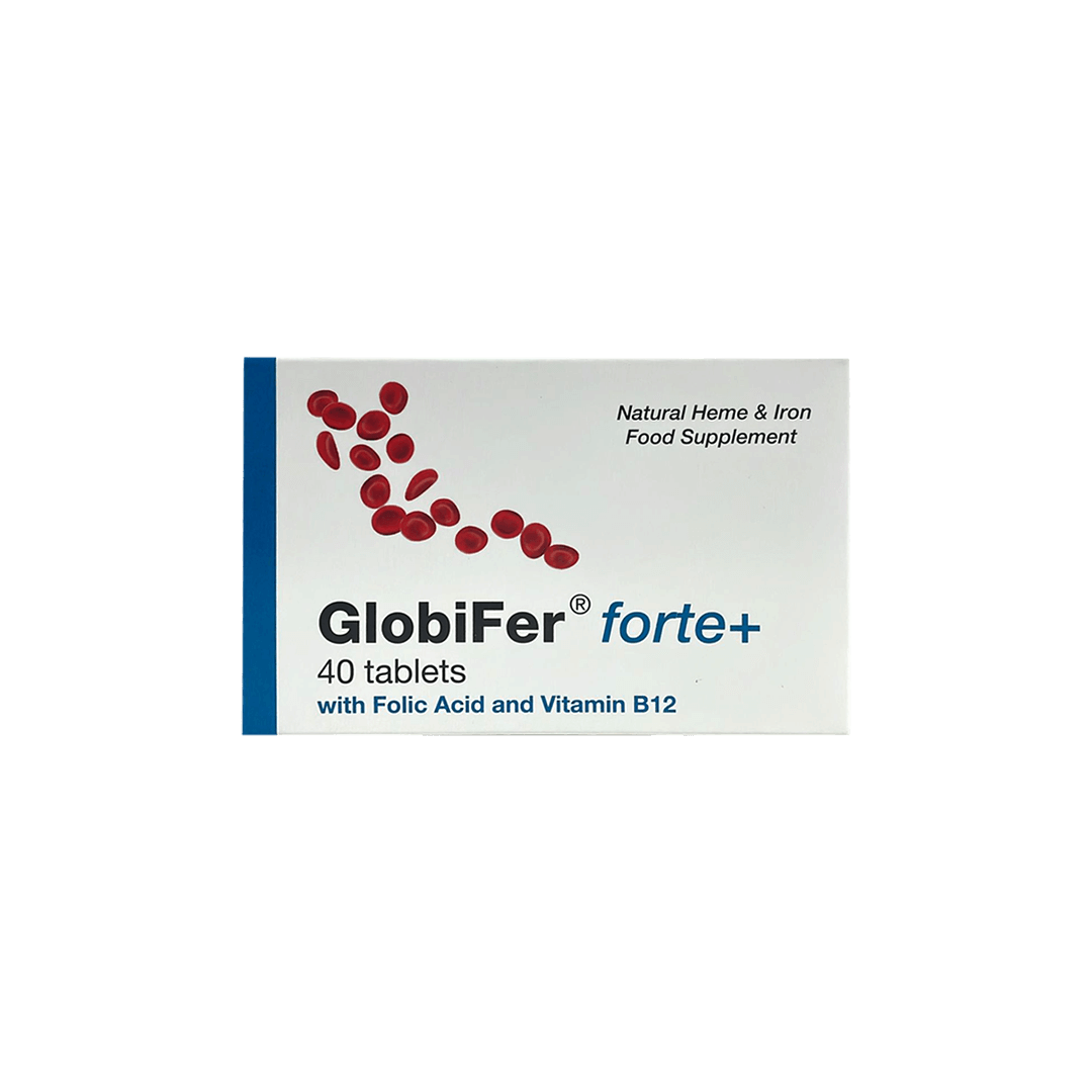 Globifer Forte+ Iron Supplement with Folic Acid & Vitamin B12 – 40 ...